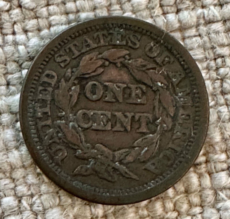 1844 U.S. COIN LARGE CENT, BRAIDED HAIR | eBay