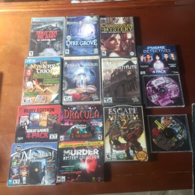 PC Game Lot of 15 games Mystery Adventure CD Rom | eBay