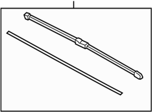 85212-78011 Toyota Blade, fr wiper, rh 8521278011, New Genuine OEM Part ...