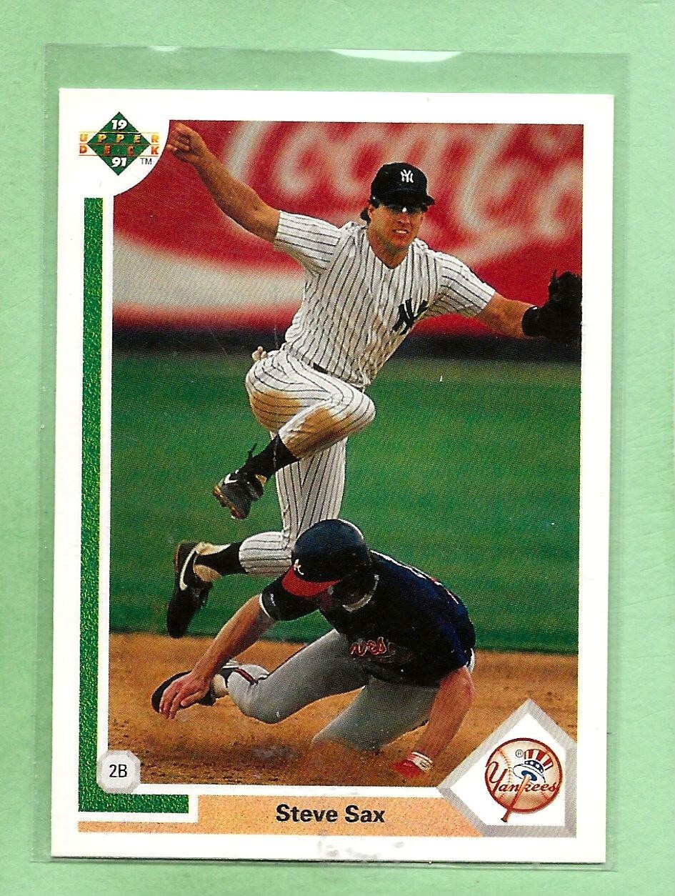 STEVE SAX - 1991 Upper Deck - #462 - Yankees - Comb. Shipping | eBay