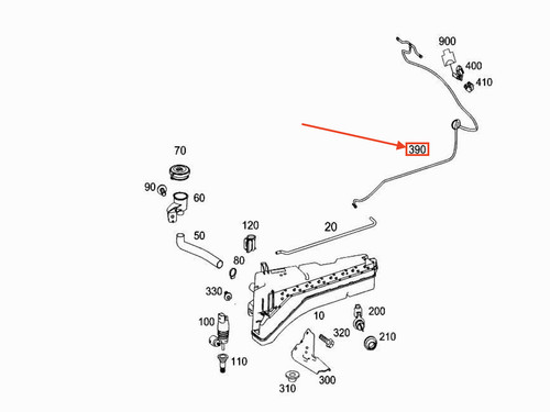 NEU MERCEDES-BENZ G W463 VORDERE WINDSCHUTZSCHEIBE-WASCHMASCHINE ...