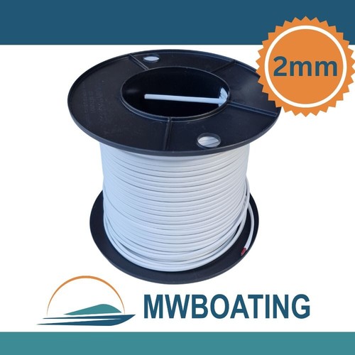 20 Metres 2mm Marine Grade Tinned Electrical Cable - Twin Core Sheath ...