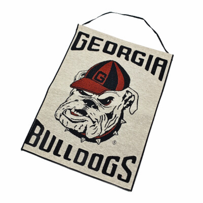 University of Georgia Bulldogs Mascot Tapestry Bannerette Wall Hanging ...