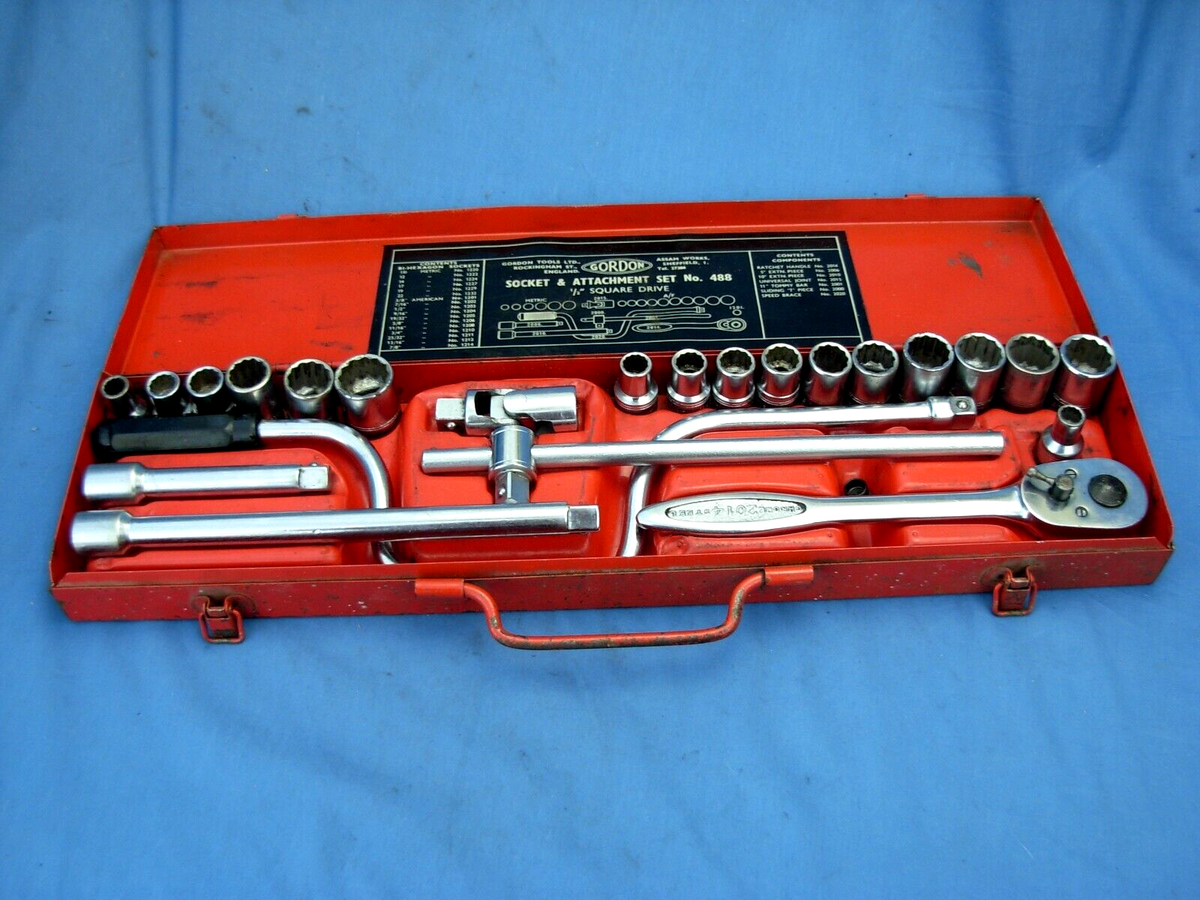 Vintage Britool Socket Set Afww Ebay