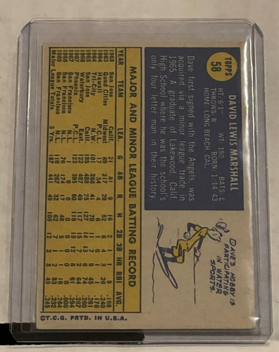 2019 Topps Heritage Dave Marshall 1970 Buyback 50th Anniversary ...