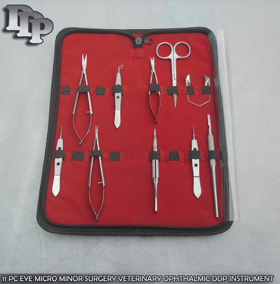 11 PC EYE MICRO MINOR SURGERY VETERINARY OPHTHALMIC DDP INSTRUMENTS | eBay