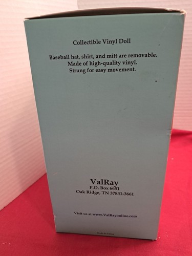Vintage Val Ray Collectible Vinyl Doll NIB African American Baseball ...