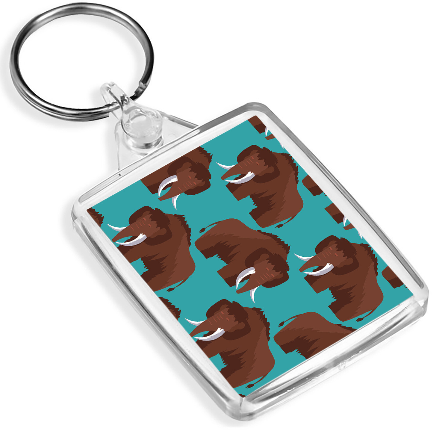 Woolly Mammoth Extinct Keyring Pleistocene Period Cartoon Animals Gift ...