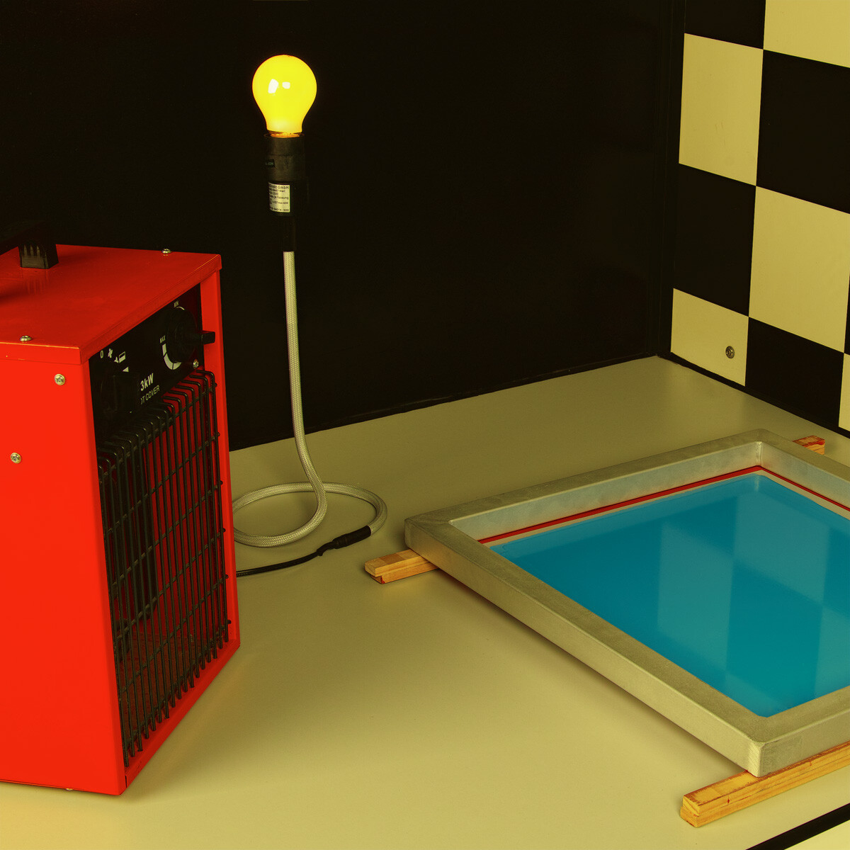 Gelblicht-Lampe zur Verarbeitung von lichtsensibler Fotoemulsion ...