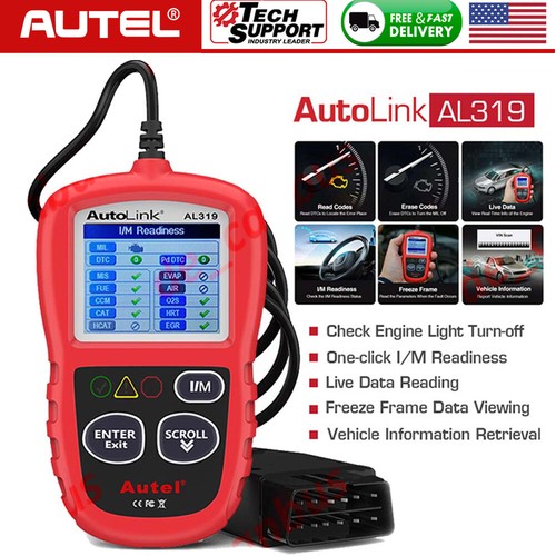 Autel Autolink AL319 OBD2 CAN OBDII Car Code Reader Auto Diagnostic ...