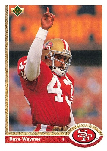 1991 Upper Deck #187 Dave Waymer San Francisco 49ers | eBay