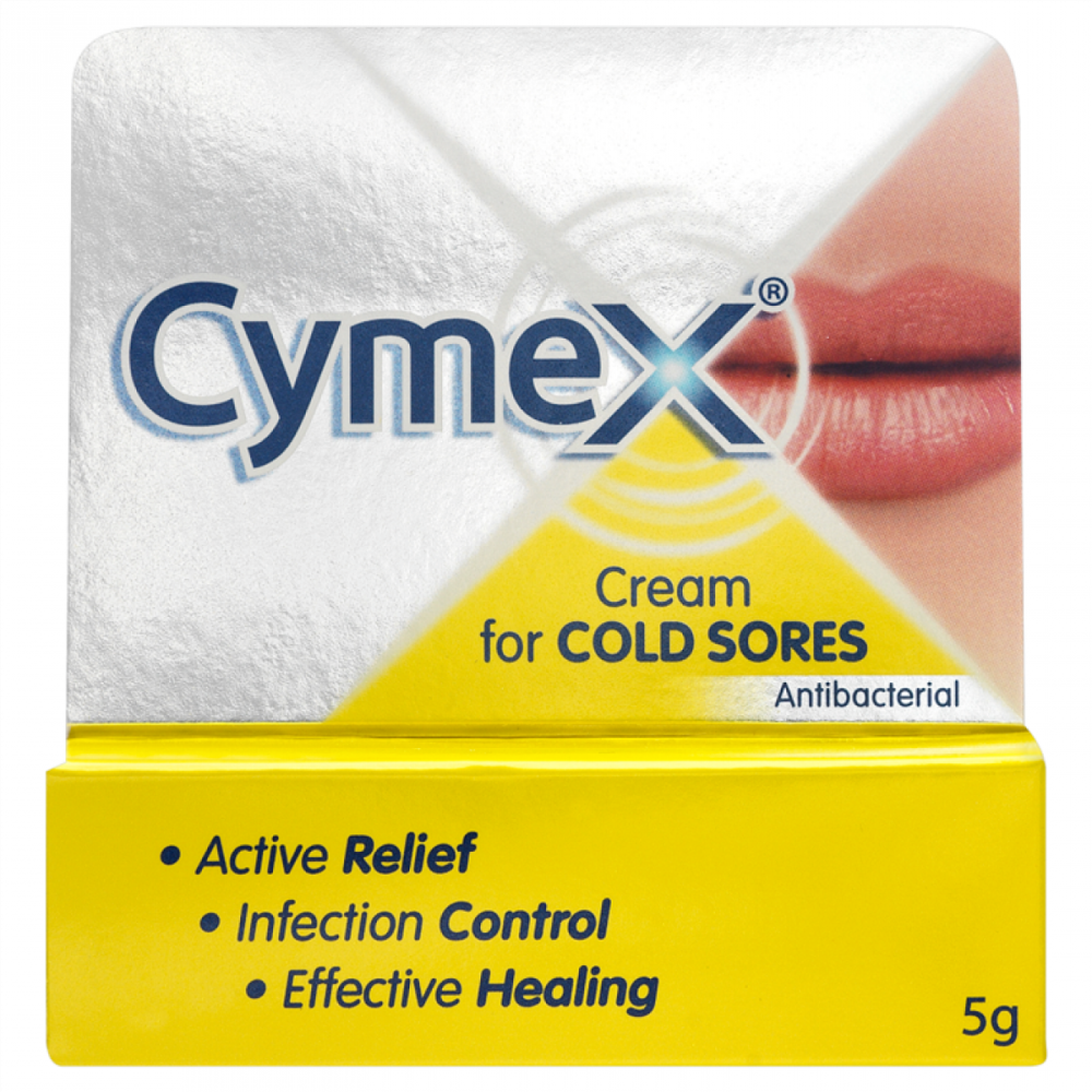 Cymex Antibacterial Cold Sore Cream 5g Active Relief Effective Healing ...