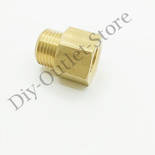 5/8"UNF Male - M12x1.25 Female Reducer Oil Pressure Gauge Adapter Bras ...