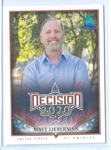 RARE 2020 DECISION RAINBOW ~ MATT LIEBERMAN "CAPITOL" CARD #542 ~ /5 ~ GEORGIA | eBay