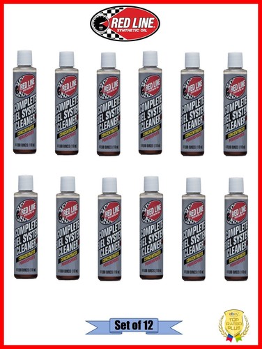 Red Line Concentrated Complete Fuel System Cleaner 4 Oz. Set of 12 ...