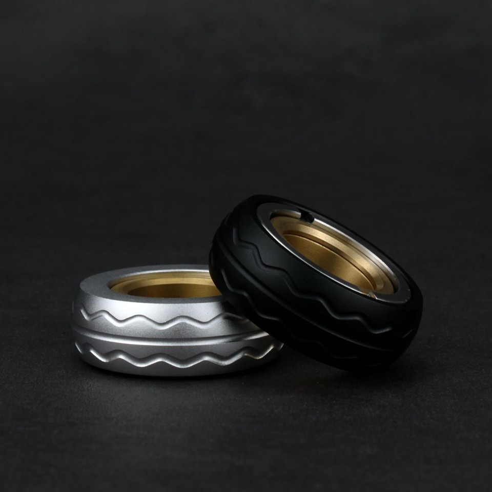 Mechanic Ring Tire Fidget Clicker Magnetic Slider Haptic EDC Toy Stress ...