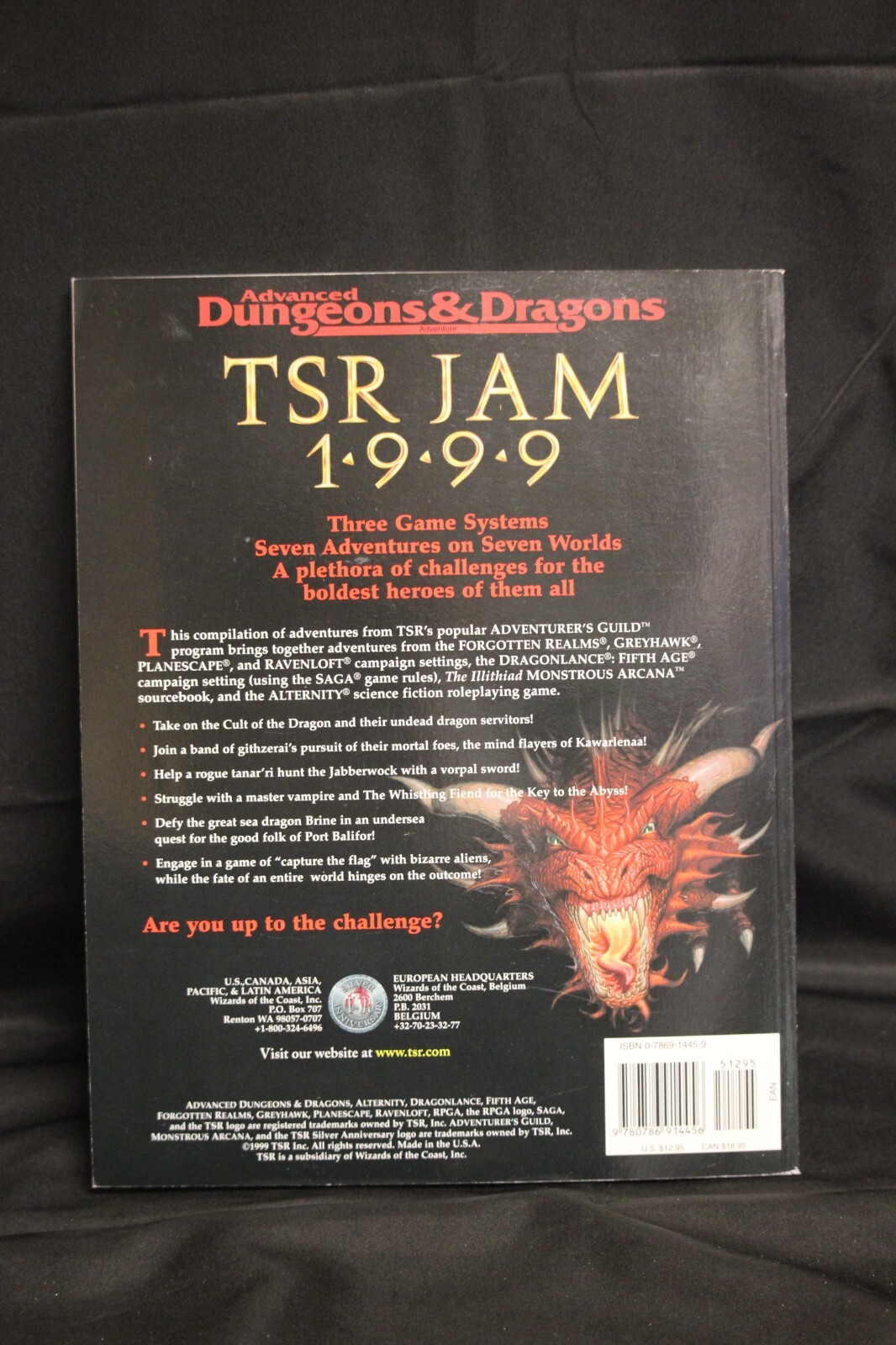 TSR Jam, 1999 by John D. Rateliff (1999, Trade Paperback) for sale ...