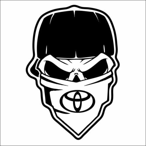 Punisher Skull Toyota Logo Decal JDM Rear Window Vinyl Sticker Car ...