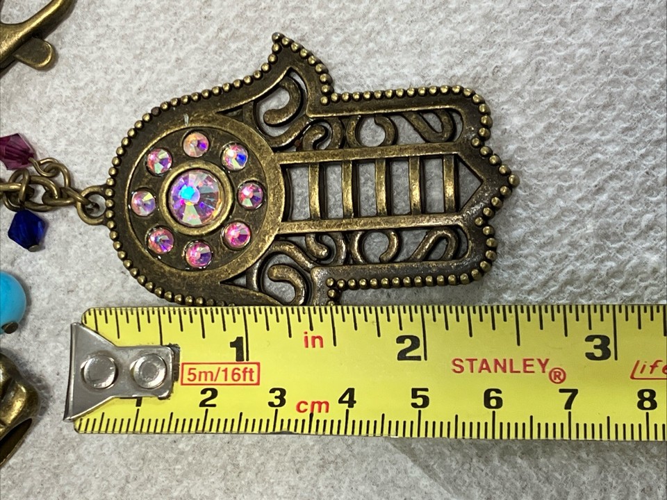 BUDDHA/HAMSA HAND CHARMS KEYCHAIN WITH CLIP -NEW | eBay