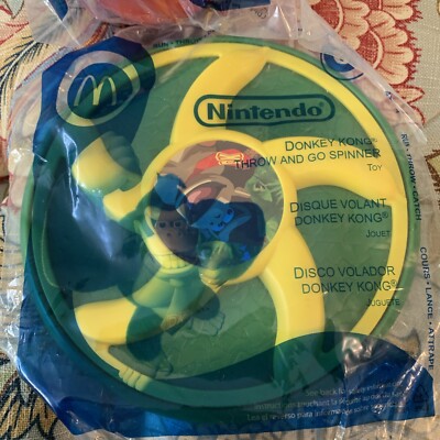 Mcdonalds Happy Meal Toy 2006 Nintendo Donkey Kong Throw And Go Spinner ...