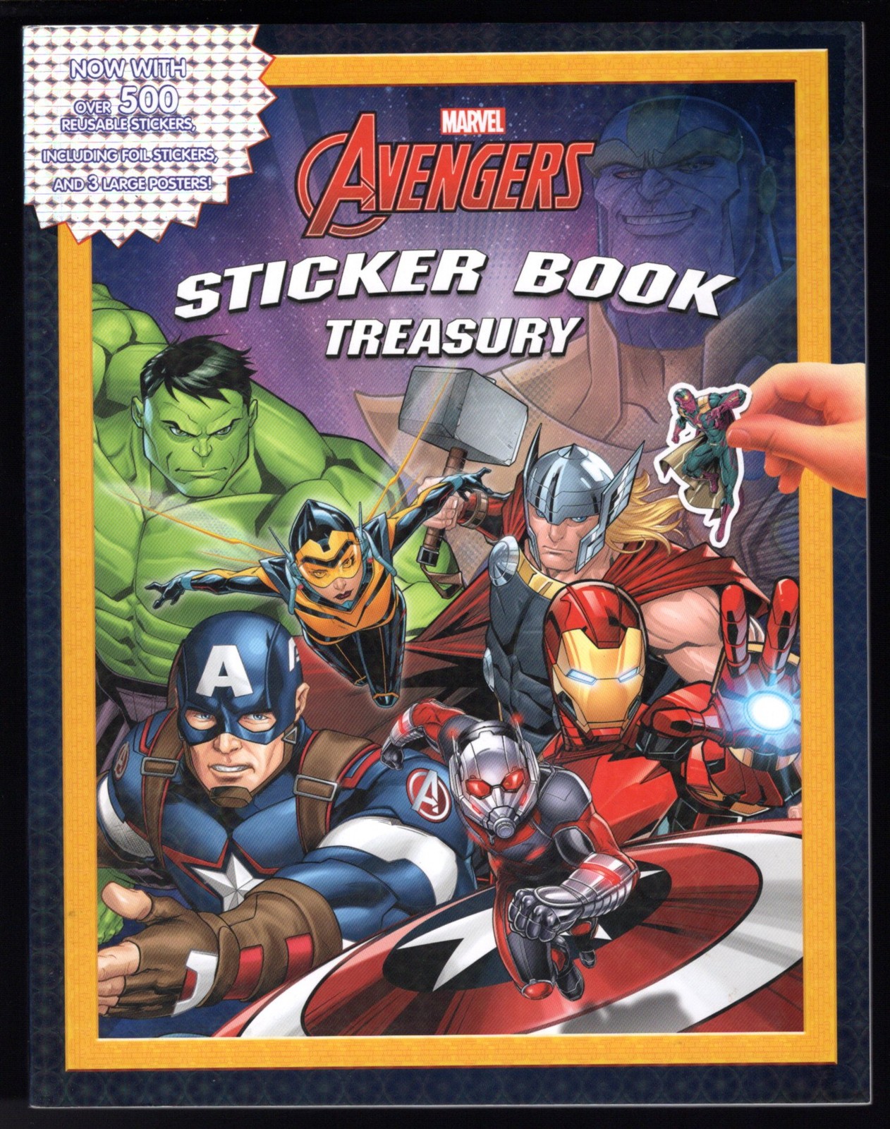 The Avengers Sticker Book Treasury TPB Giant w/500+ Stickers/Foldout ...