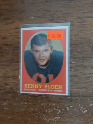 1958 Topps CFL Ken Ploen Rookie Card #40; Winnipeg Blue Bombers | eBay