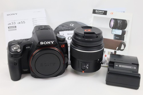 SONY Alpha A55 SLT-A55V w/18-55mm Lens ONLY 980 Shots Tested - Japanese ...