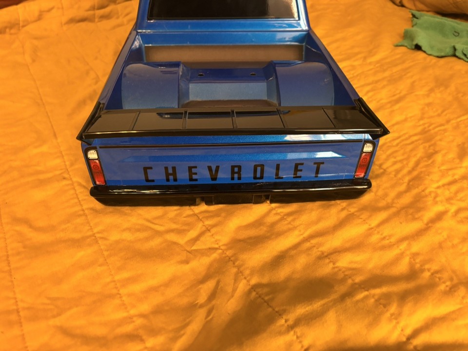 Fits Traxxas Drag Slash Black C10 Chevrolet Painted Body w/ Wing Grill ...