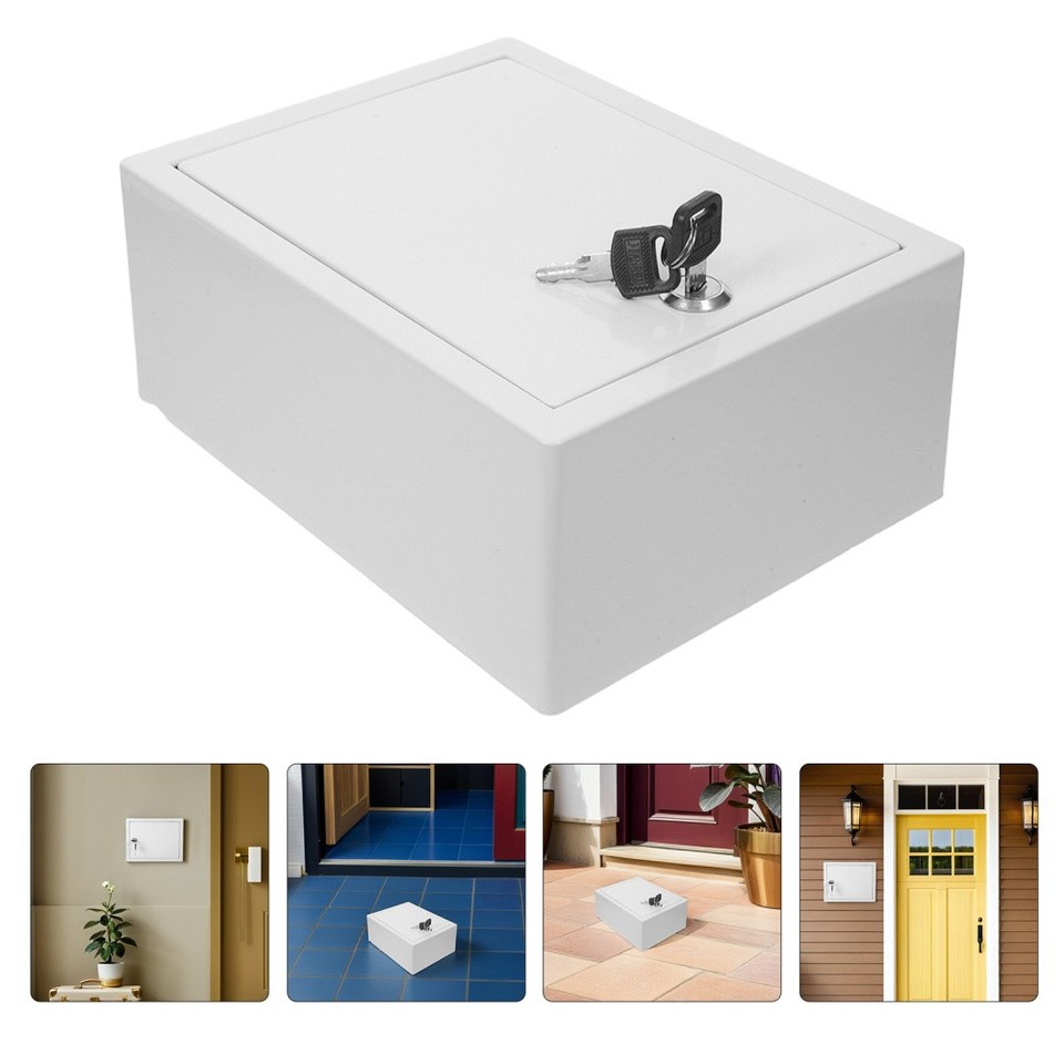 2PCS Outdoor Locking Milk Box Wall Mounted Holder Suggestion Box | eBay UK