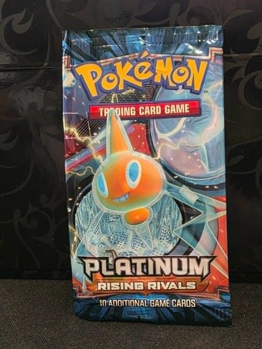 Pokemon Platinum Rising Rivals EMPTY PACK WRAPPER ONLY - Rotom Artwork ...