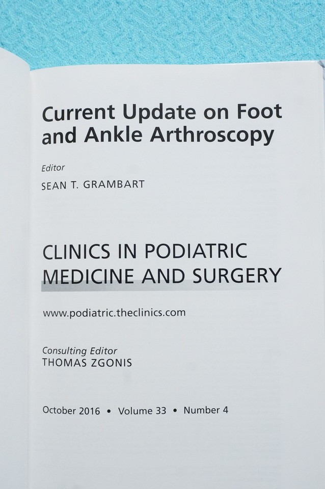 Current Update on Foot and Ankle Arthroscopy - Grambart - 2016 | eBay