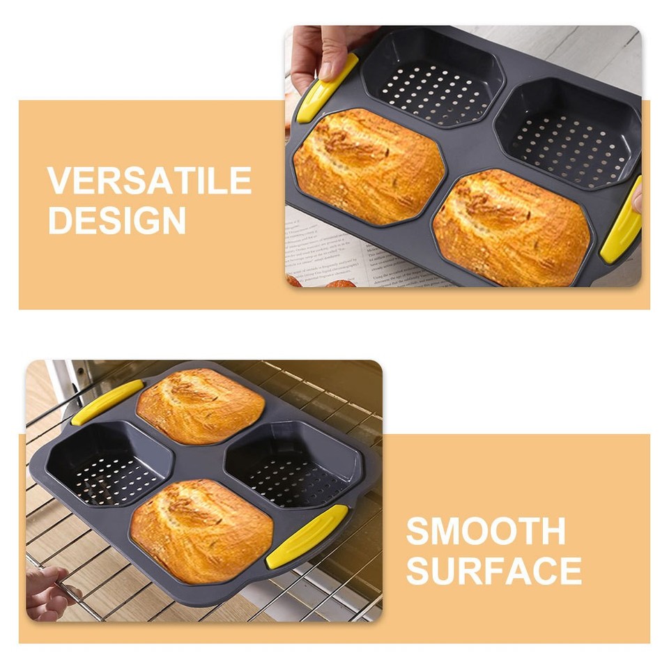 Silicon Hamburget Burger Mold Bread Loaf Pans for Baking Hamburger ...