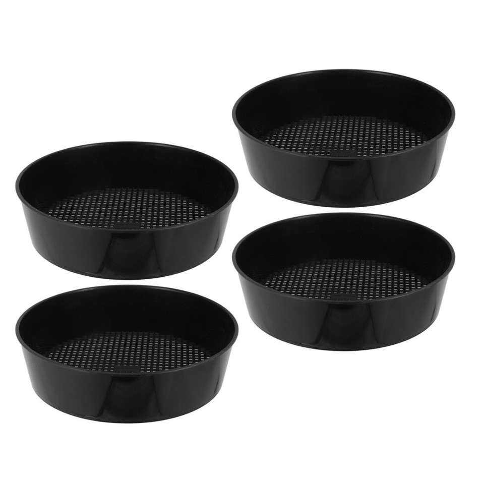 4pcs Soil Sifter For Gardening: Plastic Sifting Pan - Round Compost ...
