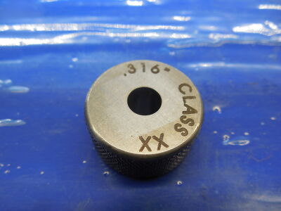 .3160 CLASS XX MASTER PLAIN BORE RING GAGE .3125 +.0035 OVERSIZE 5/16 8 ...
