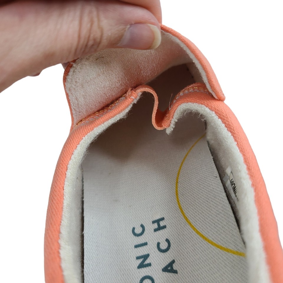 Vionic Beach Marshall Coral Pink Washable Canvas Slip-on Shoes Size 7 ...