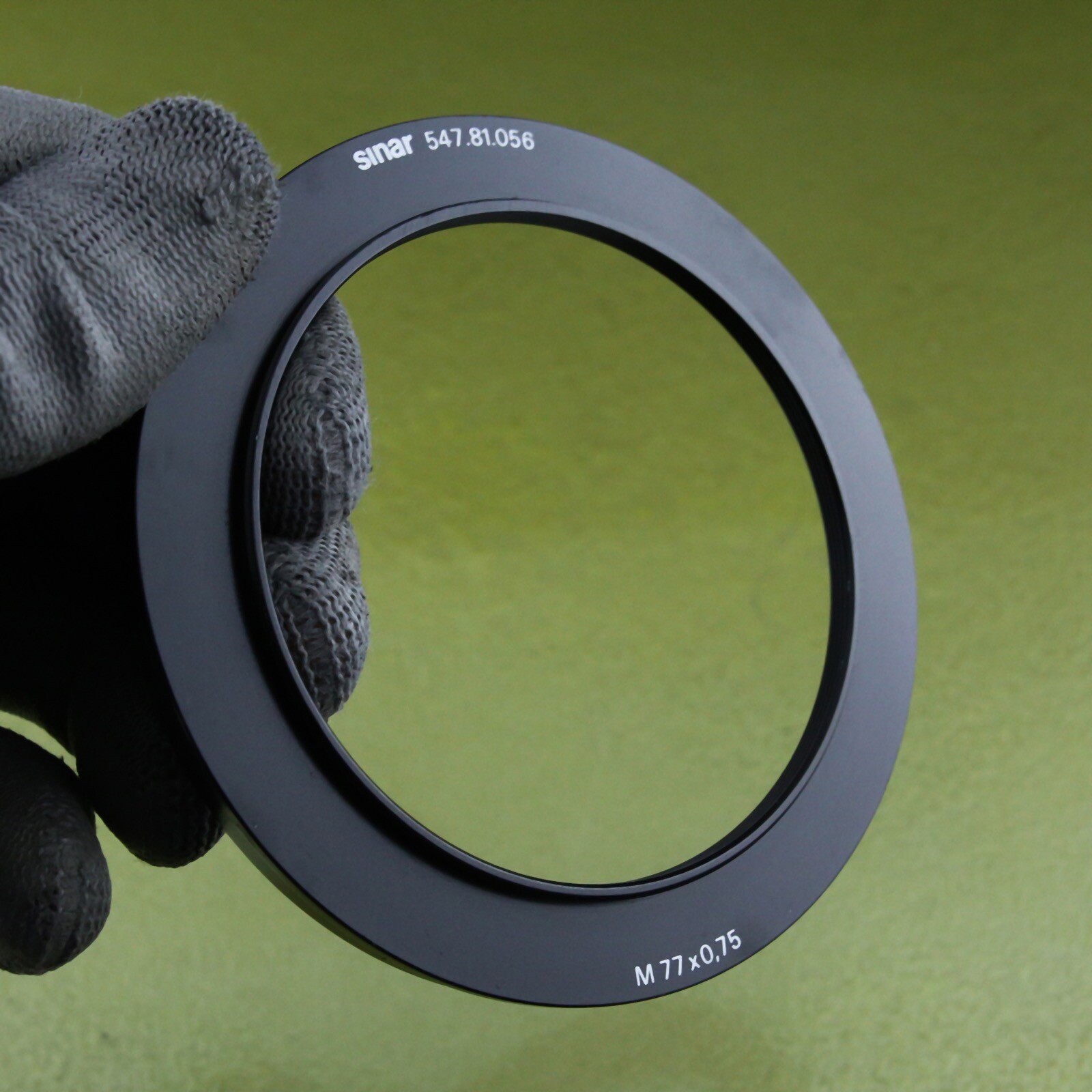 Adapter SINAR 547.81.056 M 77 x 0,75 Swiss made RING FILTER HOLDER ...