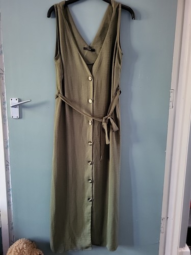 George Size 10 Green Sleeveless Midi Dress (624/4). | eBay
