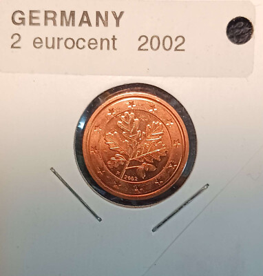 2002 Germany 2 Euro Cent Copper-Plated Steel Coin BU | eBay