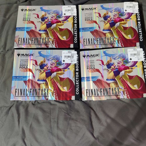 MTG MAGIC THE GATHERING FINAL FANTASY (4) COLLECTORS BOOSTER PACKS ...