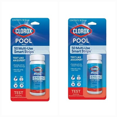 Clorox Pool Spa 50 Multi-Use Smart Strips Swimming Pool Water Testing ...