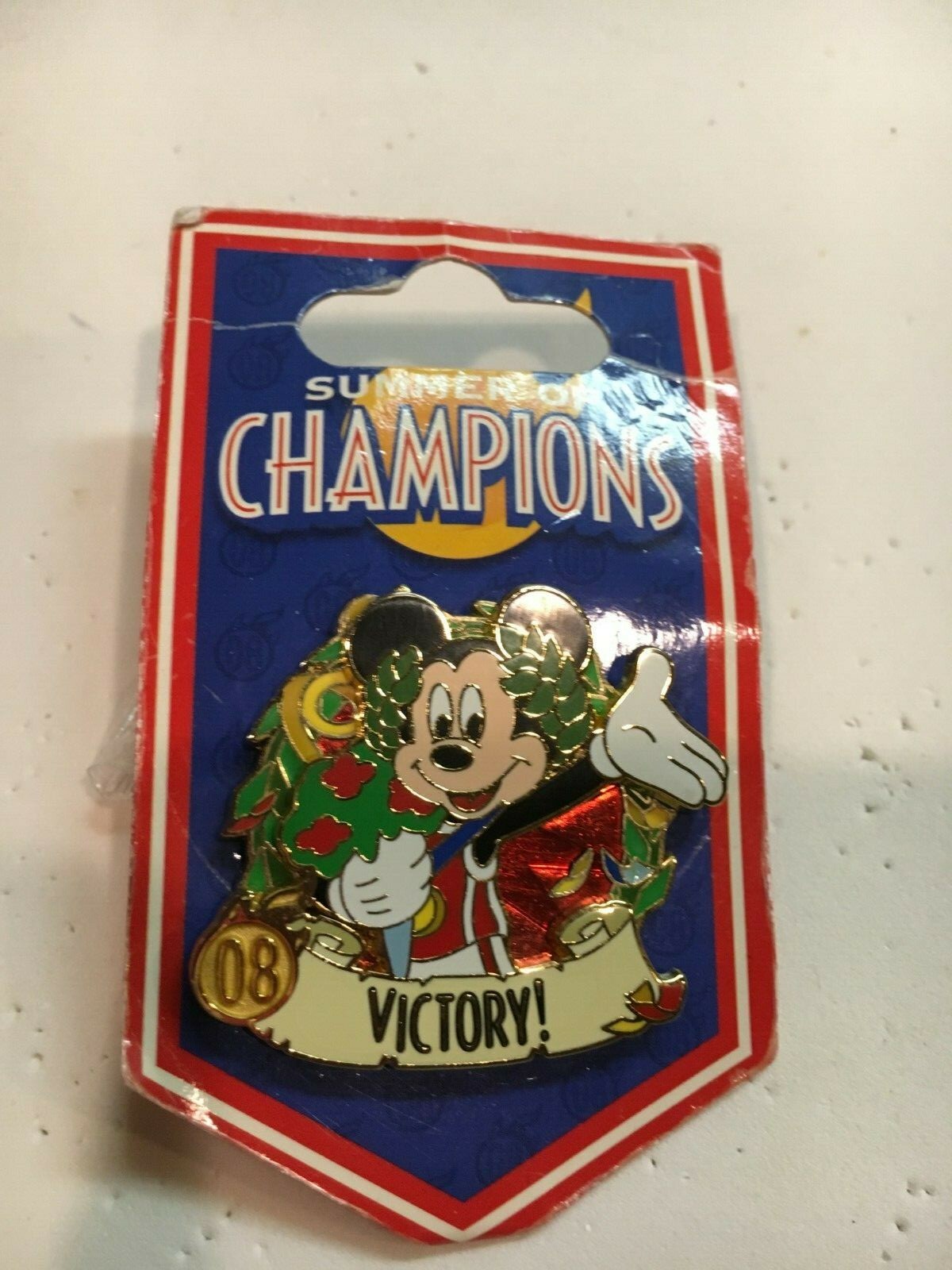Mickey Mouse Summer Of Champions Victory 2008 ***NEW*** Disney Pin | eBay