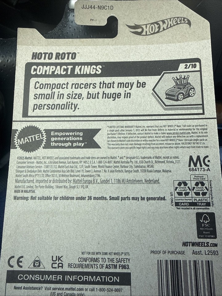 2026 Hot Wheels Mainline Case D Hoto Roto Series Compact Kings And F ...