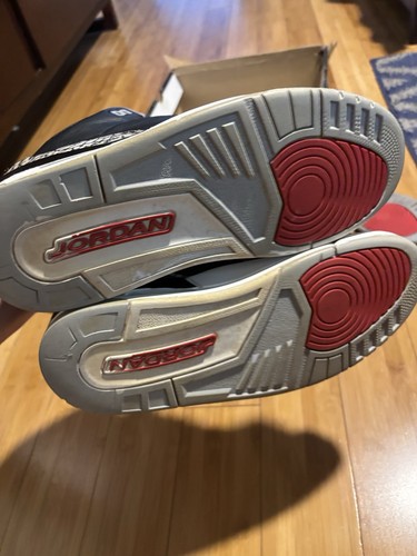 Jordan 3 Black Cement 2001 Size 9.5 Sole Swap Project Tab Is Swapped | eBay