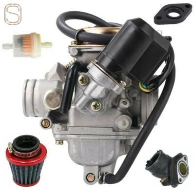 PD24J Carburetor & Air Filter for GY6 125cc 150cc Go Kart Scooter ...