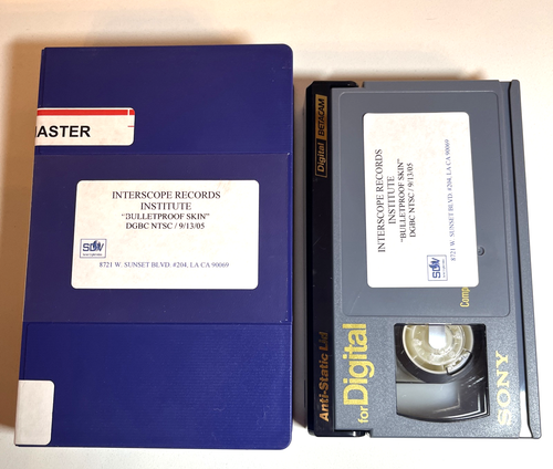 GAVIN ROSSDALE INSTITUTE Betacam Master Recording "BULLETPROOF SKIN ...