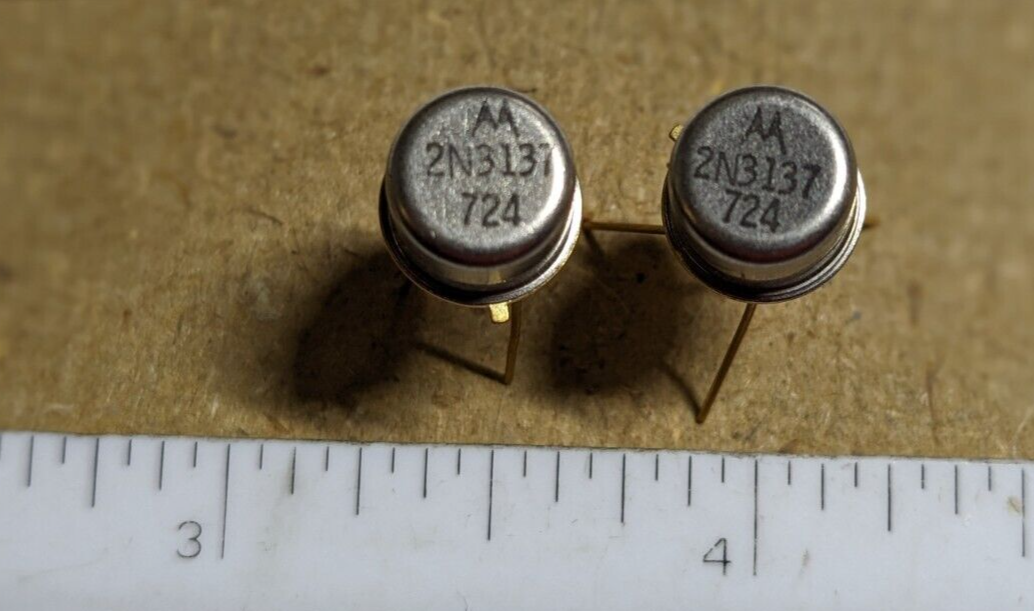 Lot of Two NOS Motorola 2N3137 Transistors – Gold Leads | eBay