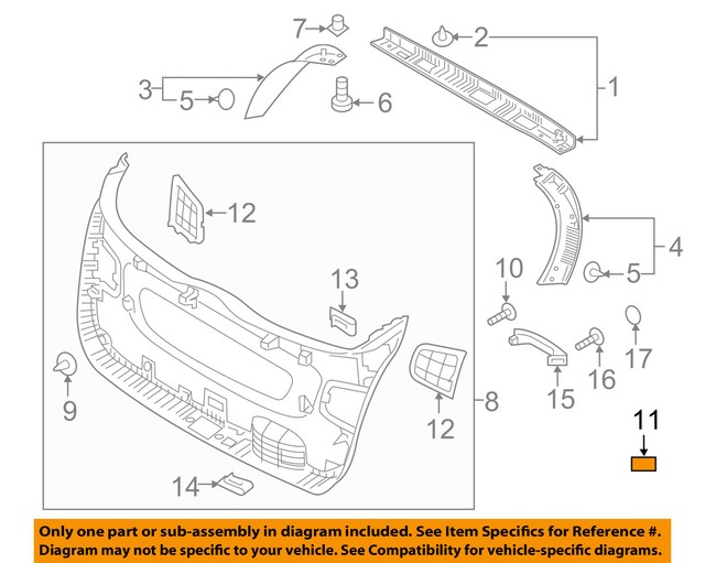 Kia OEM 14-16 Sorento Door-drip Molding Grommet 1491304000 for sale ...
