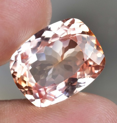 Natural imperial Topaz 16.90 Ct Cushion Stunning Flawless AGL Certified ...