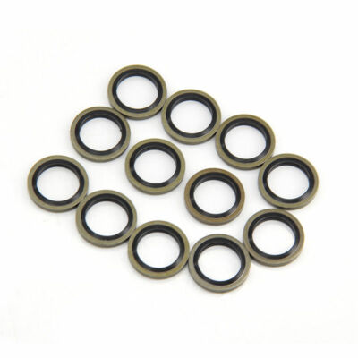 12PCS 12mm Banjo Bolt Seals Fuel Line Sealing Washer Fit For Cummins 5. ...