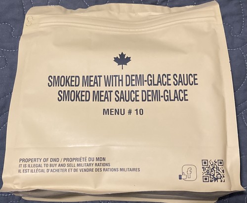 Canadian Army Combat Food Ration #10 IMP22 Military MRE In US | eBay